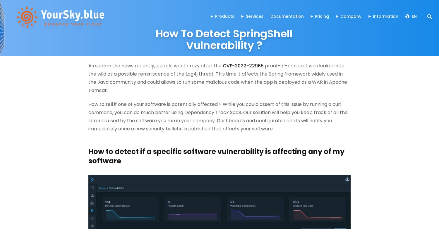 How To Detect SpringShell Vulnerability